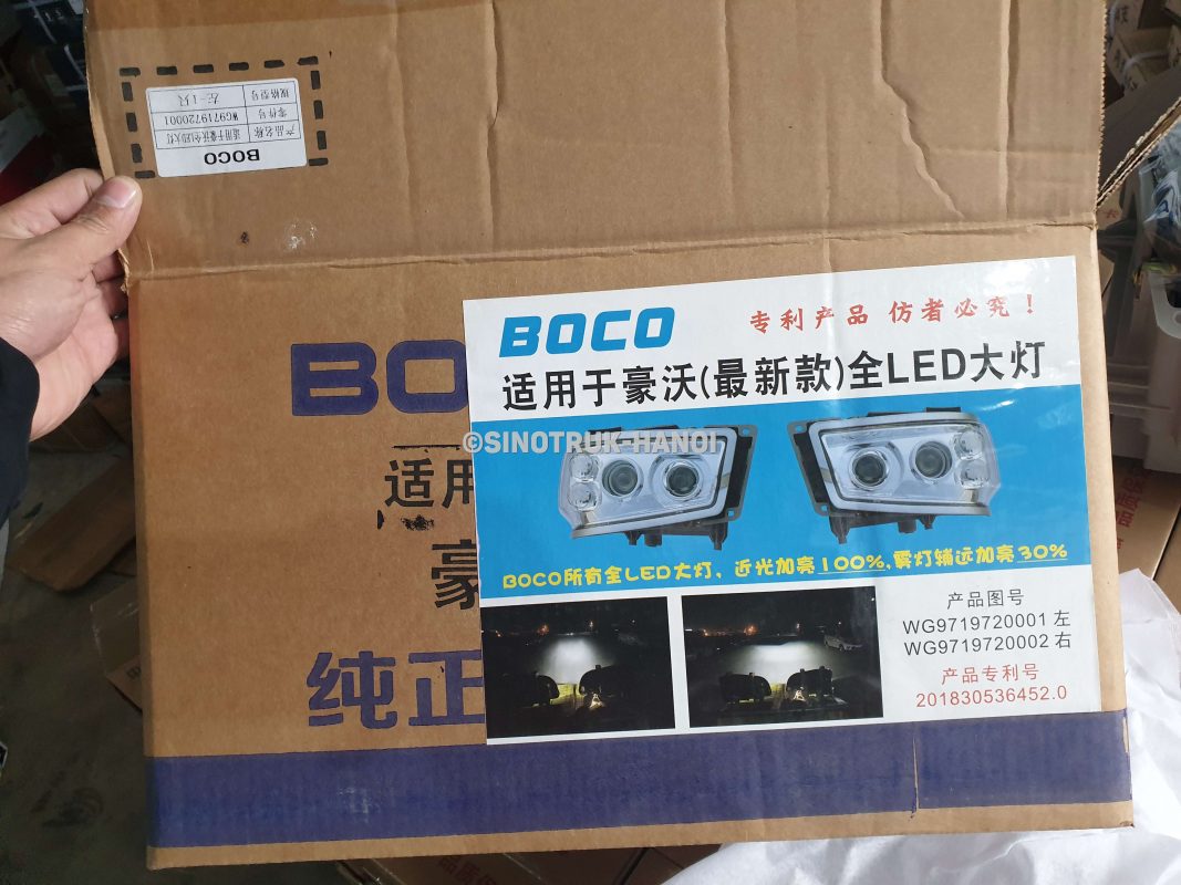 Đèn pha xe Howo 371 LED – PHỤ TÙNG HOWO